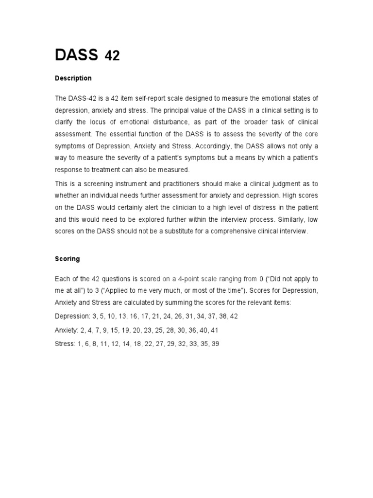 Description: On A 4-Point Scale Ranging From | PDF | Major Depressive ...