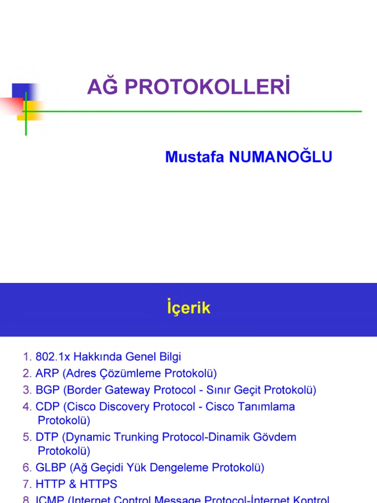 Ağ Protokolleri | PDF