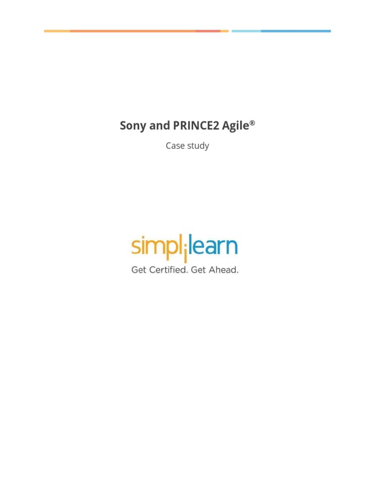 Case Study - Sony and PRINCE2 Agile | PDF | Agile Software Development | Governance