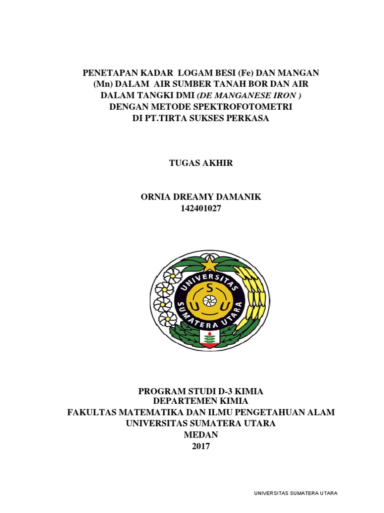 Analisis Kadar Besi dan Mangan dalam Air | PDF