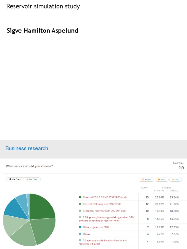 Reservoir Simulation Study | PDF | Enhanced Oil Recovery | Petroleum ...