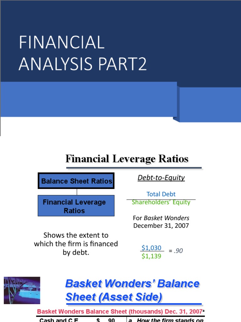 Financial Analysis Part2 | PDF | Equity (Finance) | Balance Sheet