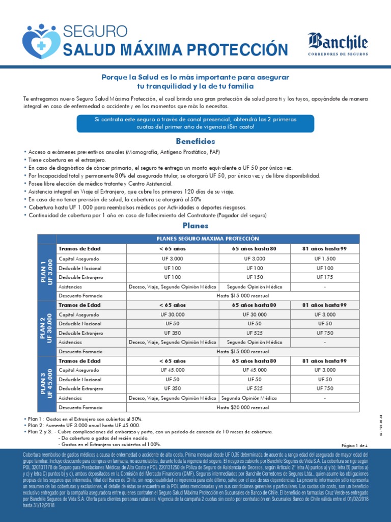 BS Seguro Salud Maxima Proteccion | PDF | Seguro | Póliza de seguros