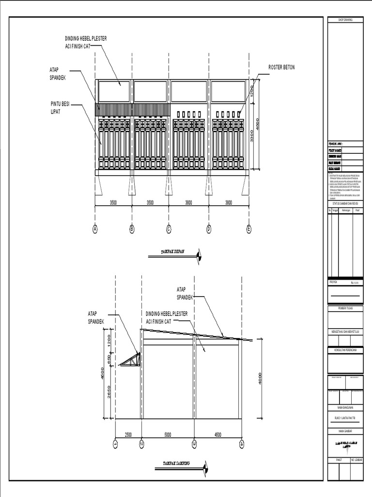 03 Tampak Depan Samping Pdf