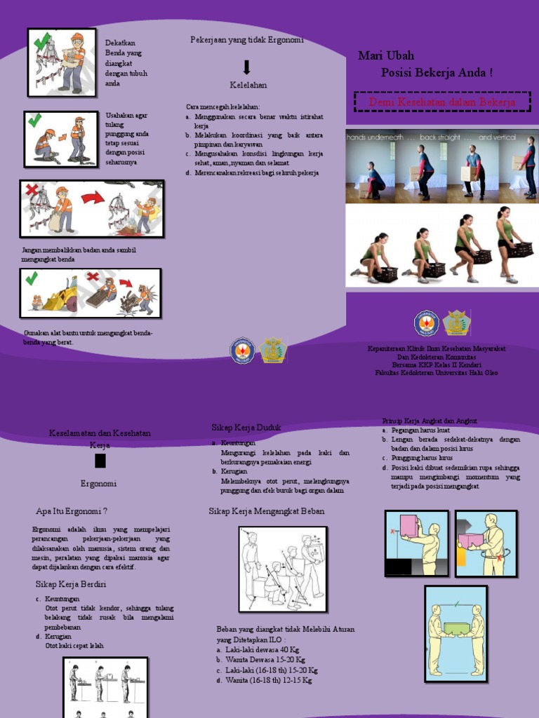 Leaflet Ergonomi | PDF