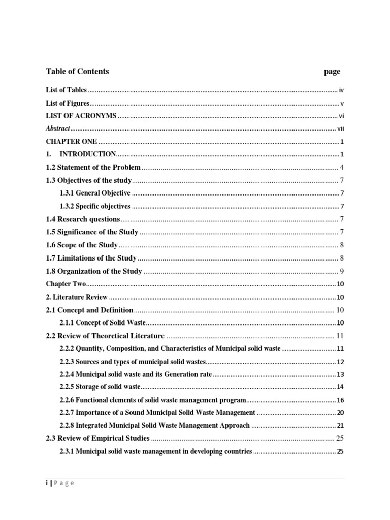 Final Thesis PDF | PDF | Municipal Solid Waste | Waste Management