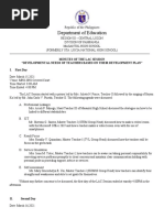 Reflection Notes Cot # 1: Don Mariano C. San Juan High School | PDF ...