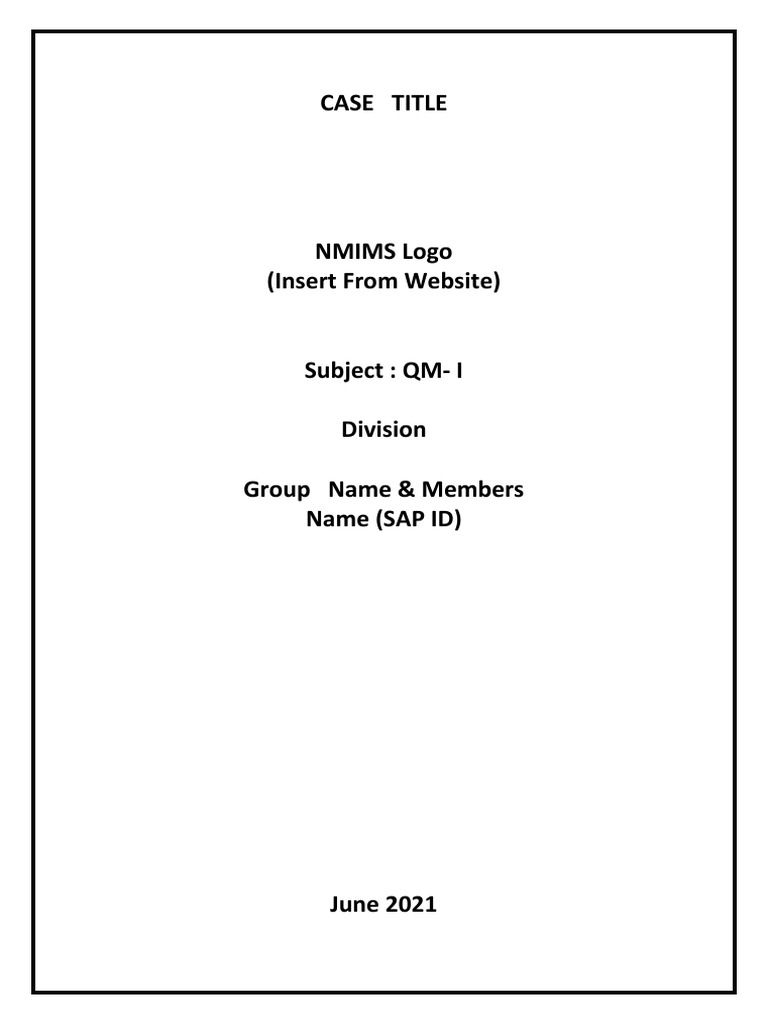 Sample Report Format | PDF