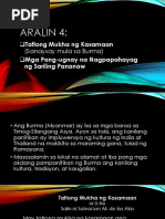 Tatlong Mukha NG Kasamaan Ni U Nu | PDF