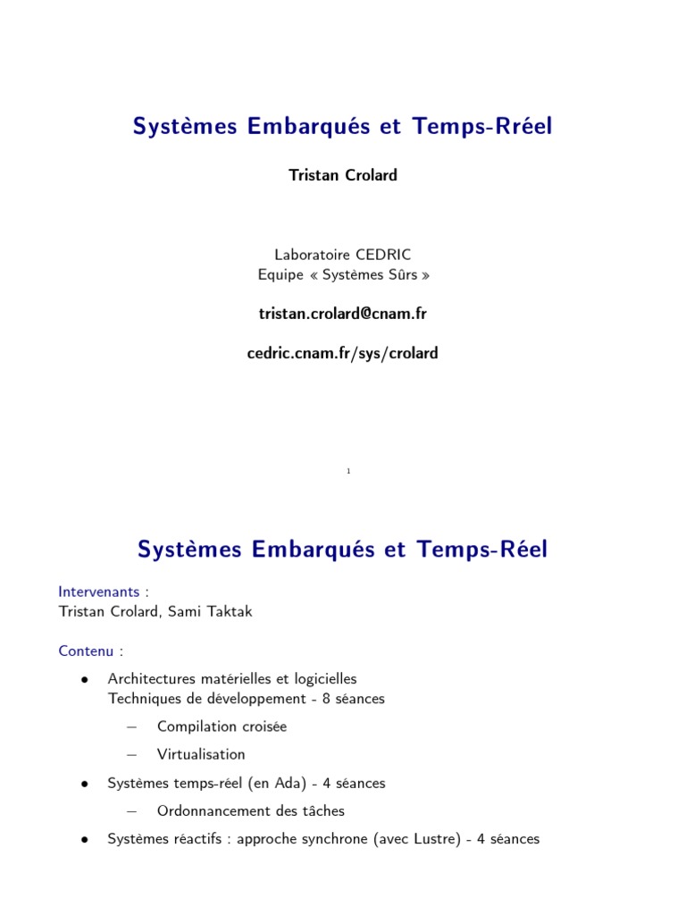 Cours 1 | PDF | Thread (informatique) | Système d'exploitation