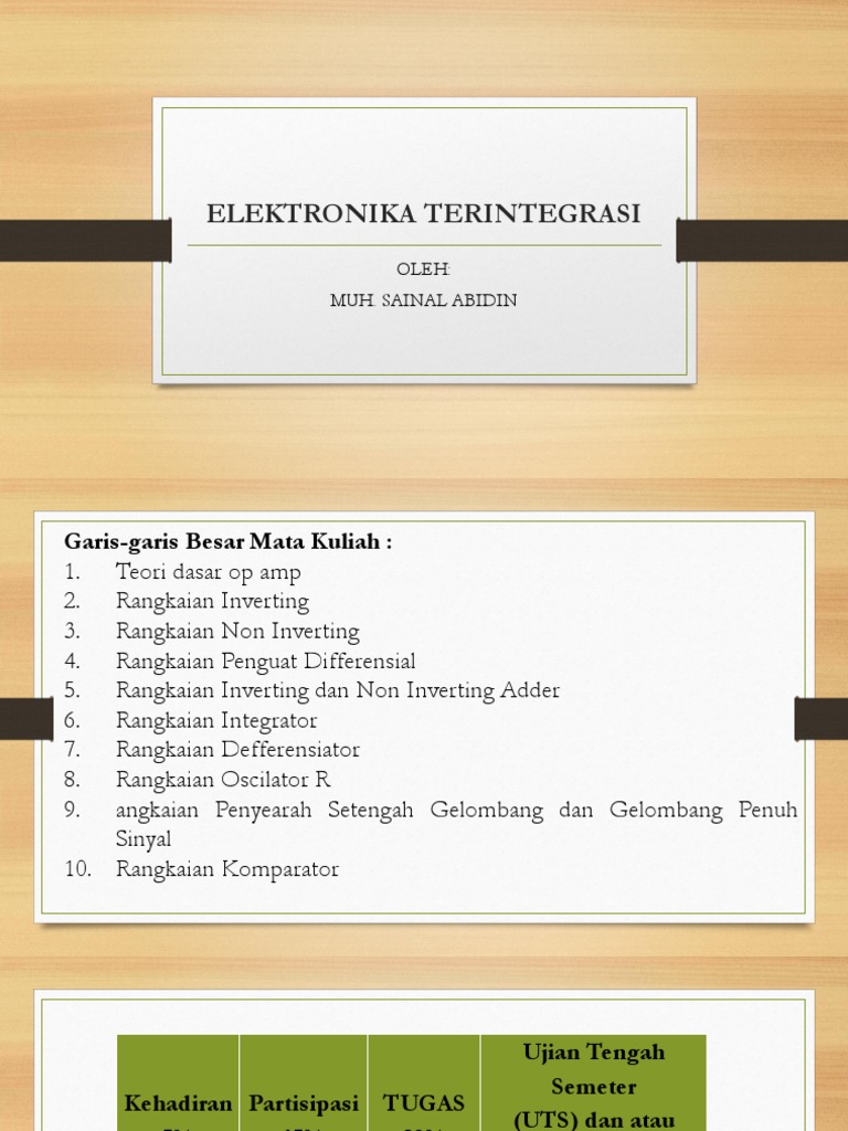 Elektronika Terintegrasi | PDF