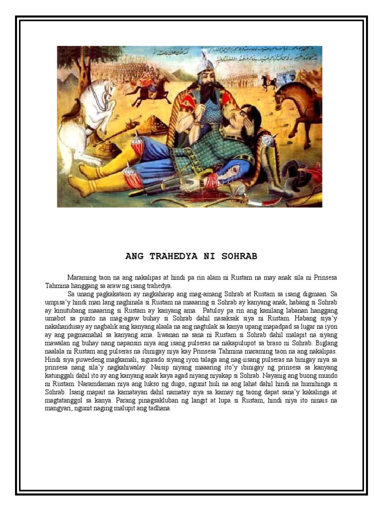 Ang Trahedya Ni Sohrab | PDF