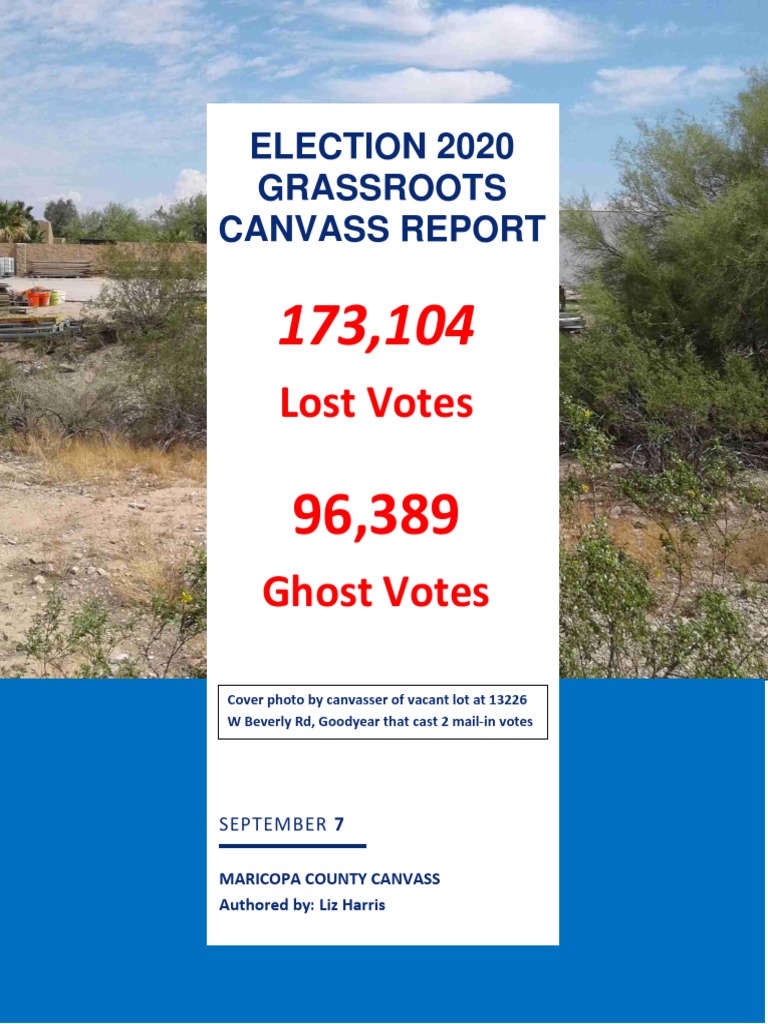 Results of The 2020 Maricopa County Election Canvas | PDF | Postal ...