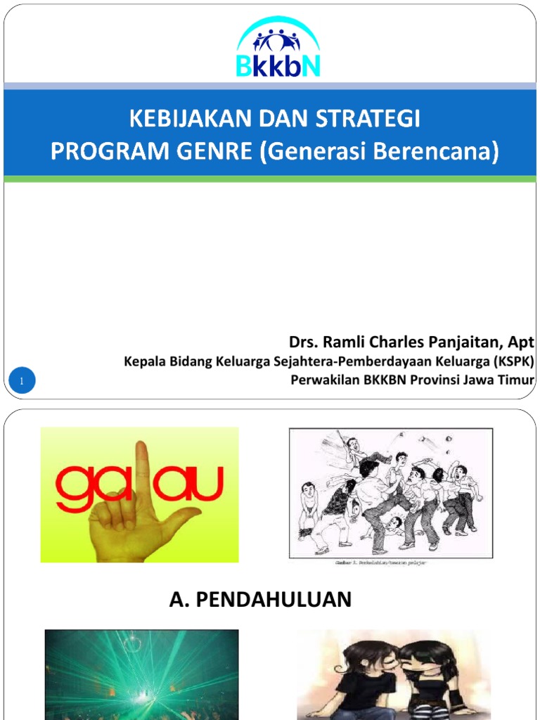 Kebijakan & Strategi Program GENRE | PDF