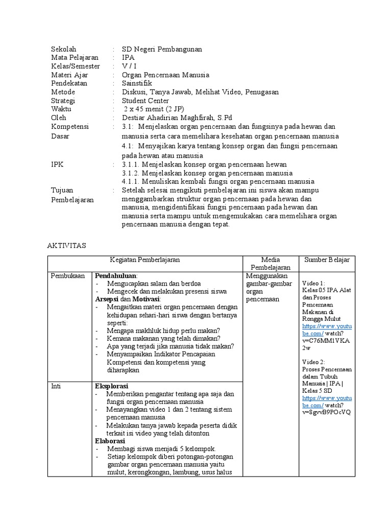 Pengembangan Desain Pembelajaran IPA | PDF