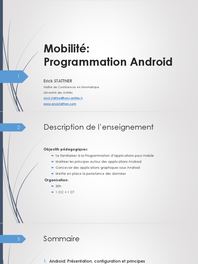 Chap I - Introduction | Descargar gratis PDF | Android (Système d'exploitation) | Système d ...