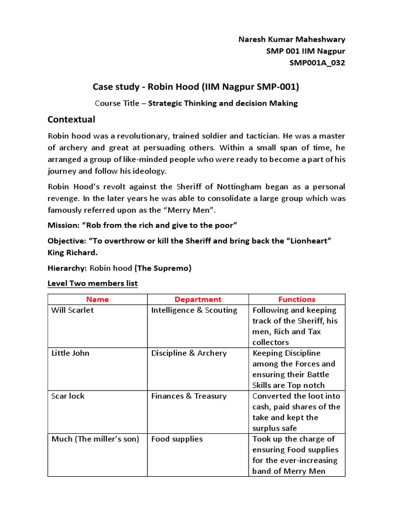 Case Study Robinhood | PDF | Robin Hood