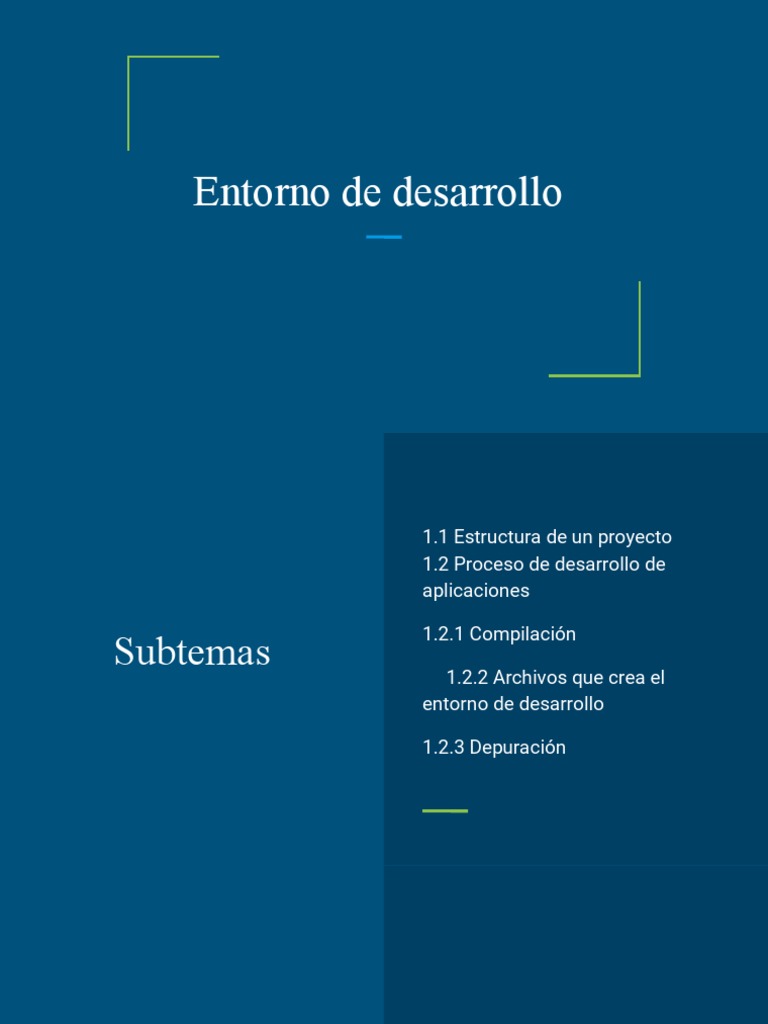 Entorno de Desarrollo | PDF | Programación | Programa de computadora