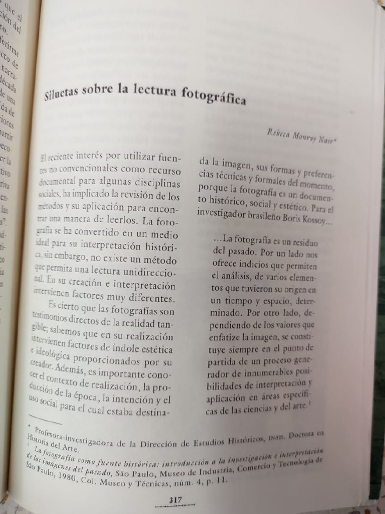 Monroy Rebeca Lectura Fotográfica | PDF