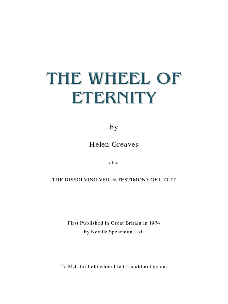 The Wheel of Eternity - Helen Greaves | PDF | Mind | Soul