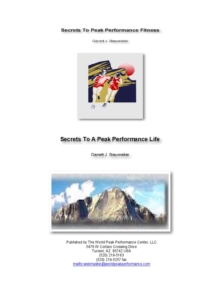 Secrets To Peak Performance Fitness (Bodybuilding) | PDF | Relaxation ...