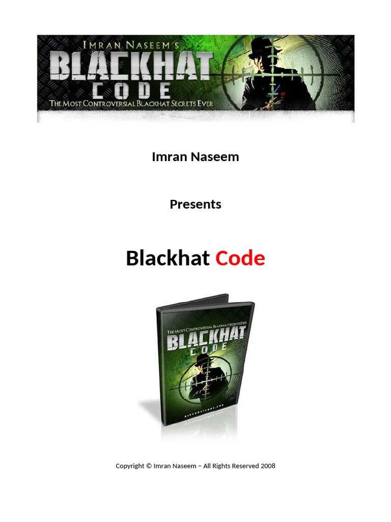 Black Hat Code Make Money Online Marketing Programs | PDF | You Tube ...