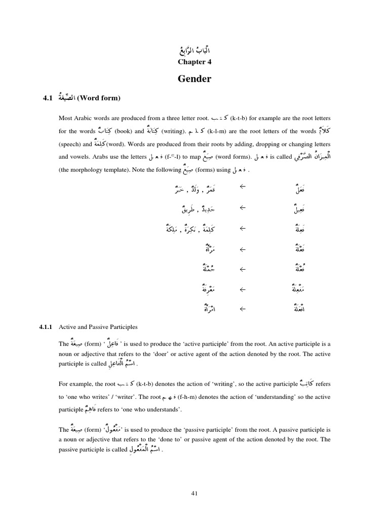 Gender in Arabic: A Guide to Producing Feminine Forms and Exceptions ...