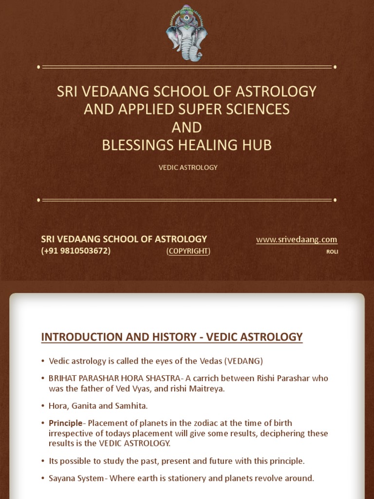 Introduction and Basics To Vedic Astrology | PDF | Planets In Astrology ...