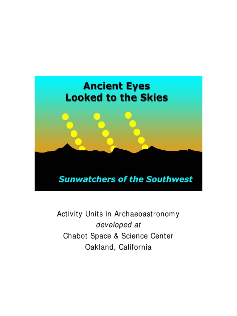Ancient Eyes 3 | PDF | Sunset | Astronomy