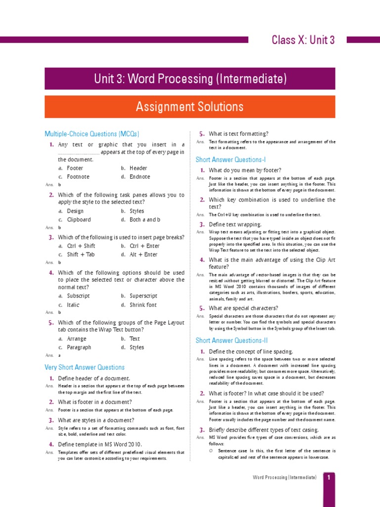 Text Formatting in Word Processing | PDF | Letter Case | Typography