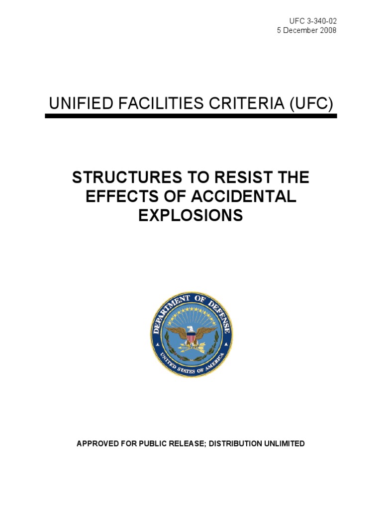 Ufc 3 340 02 | PDF | Explosion | United States Department Of Defense