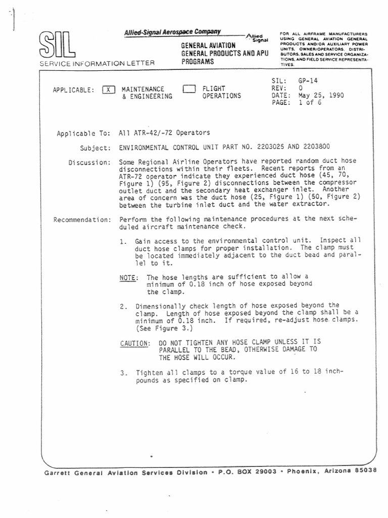 SIL GP-14 Environmental Control Unit | PDF