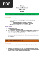 CXC Visual Arts Journal Structure | PDF