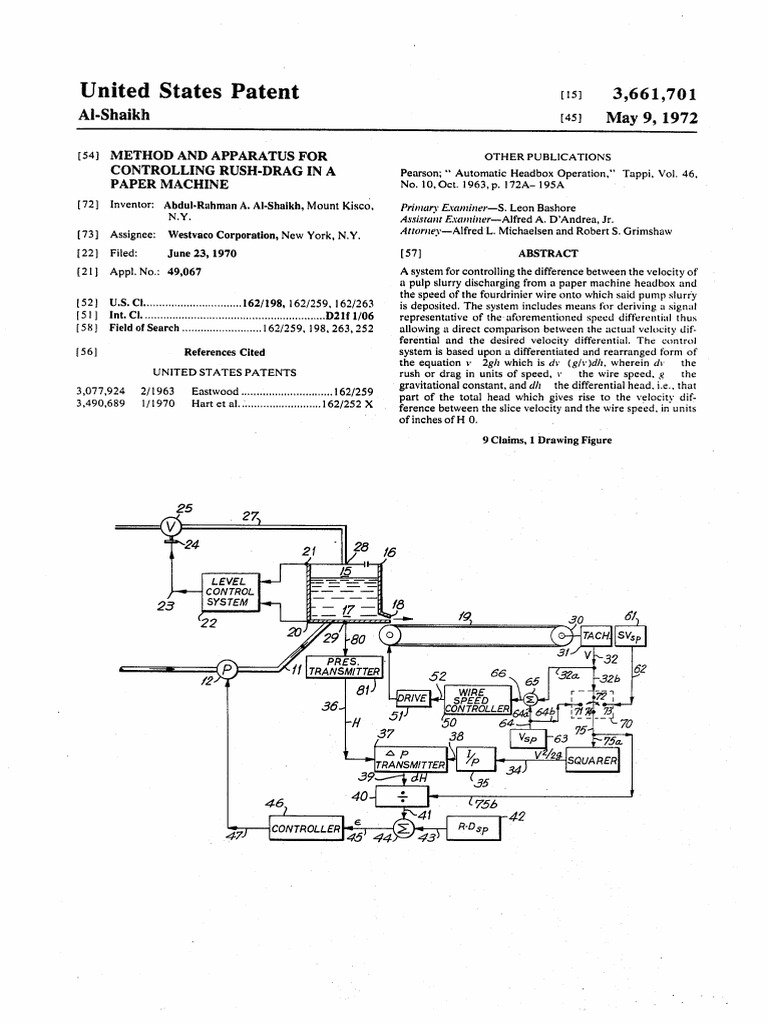 Controlling Rush-Drag in Paper Machines | PDF | Speed | Pressure
