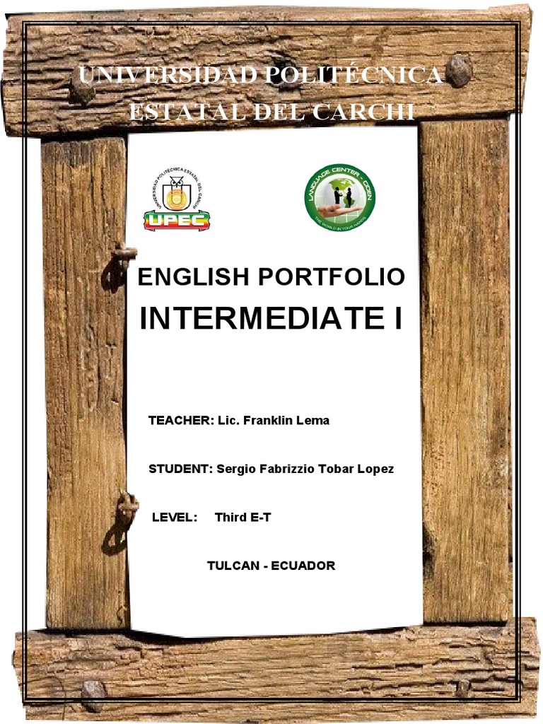 English Portfolio | PDF | Verb | Adjective