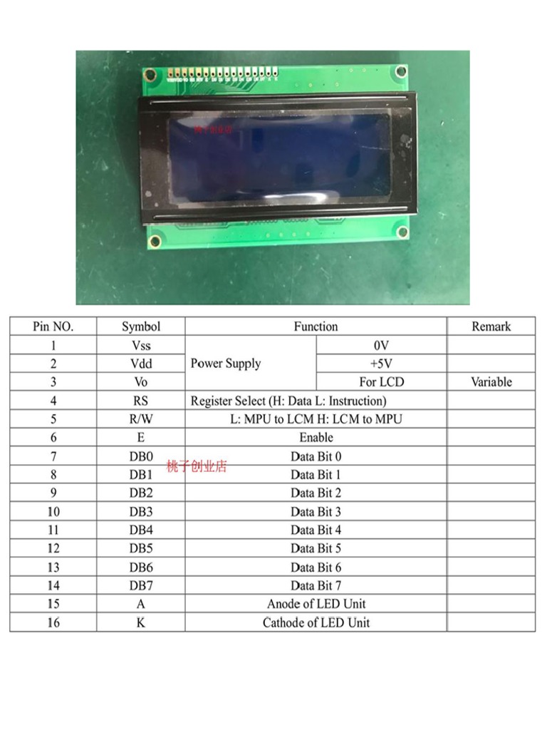 4x20 Mavi LCD 2004a Sunstar | PDF