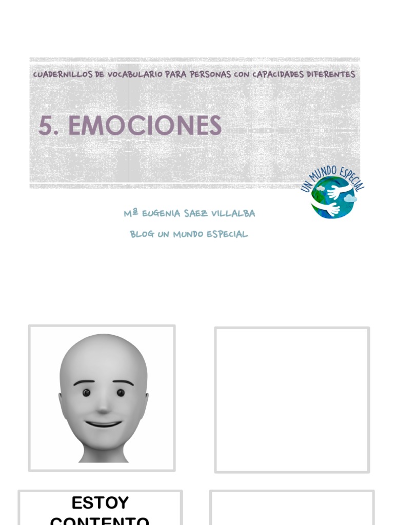 Cuadernillo Vocabulario Básico. Emociones | PDF