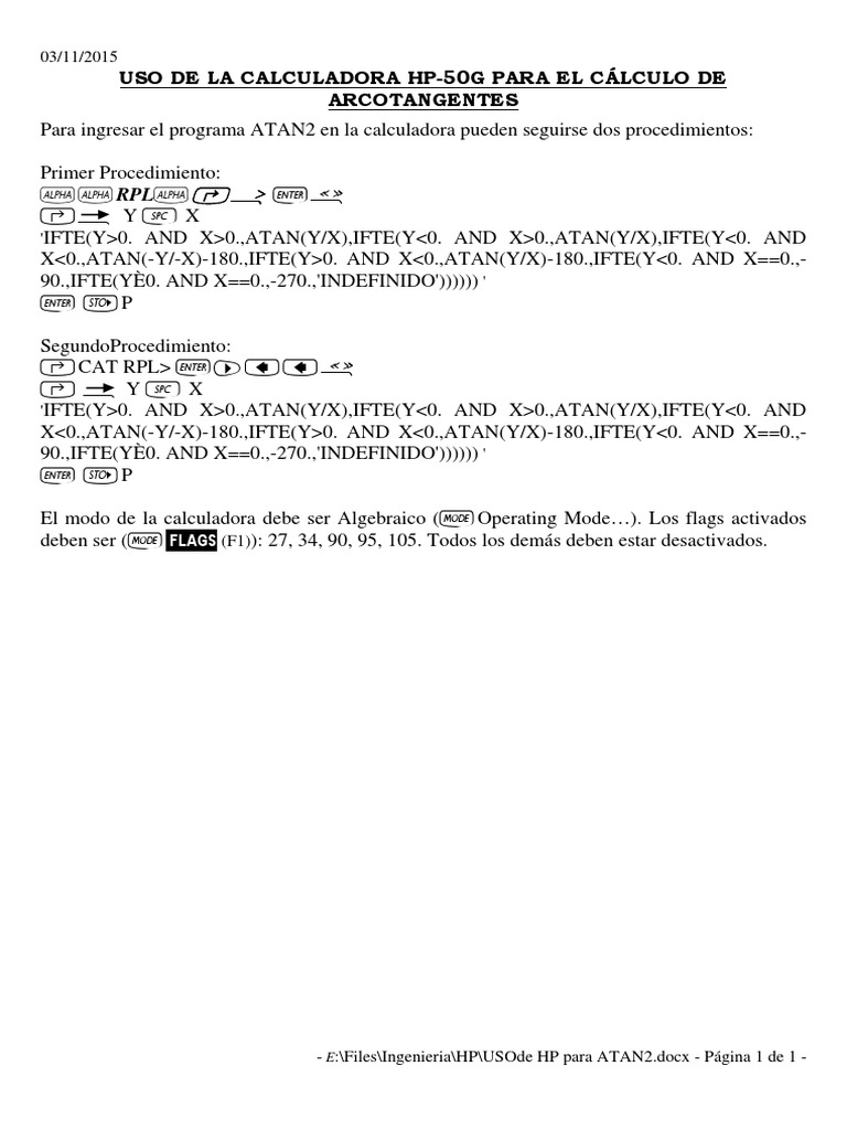 Usode HP para Atan2 | PDF | Tecnología
