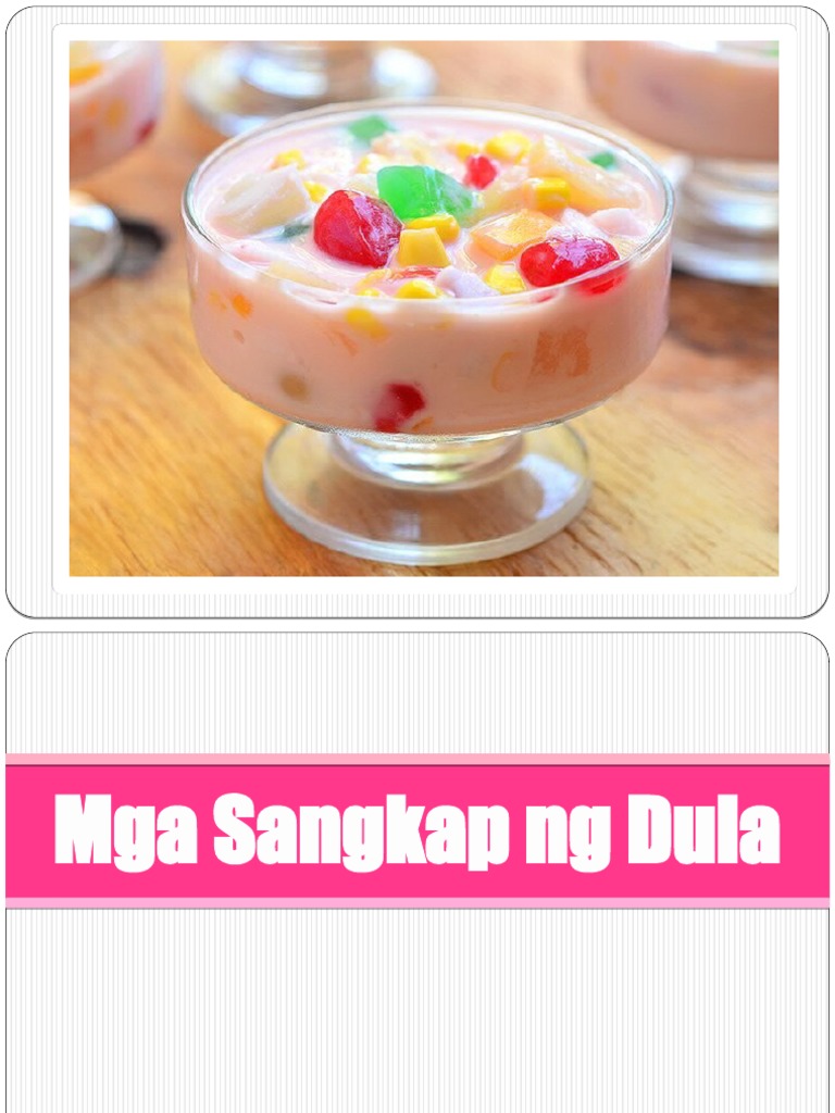 Mga Sangkap NG Dula | PDF