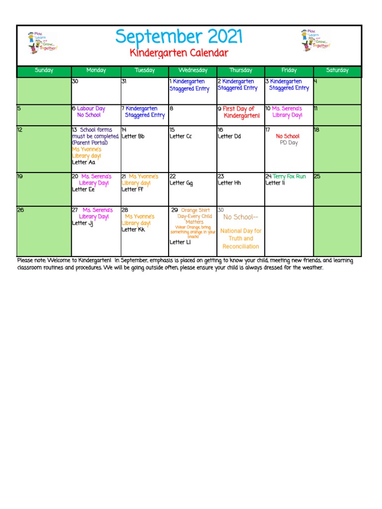 Sept Calendar 2021 1 | PDF