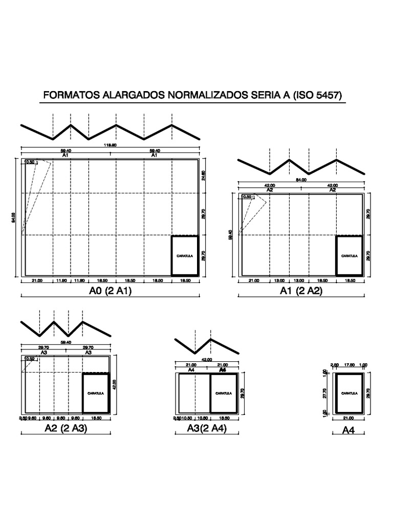 Formato Planos Normativa Iso Serie A | PDF
