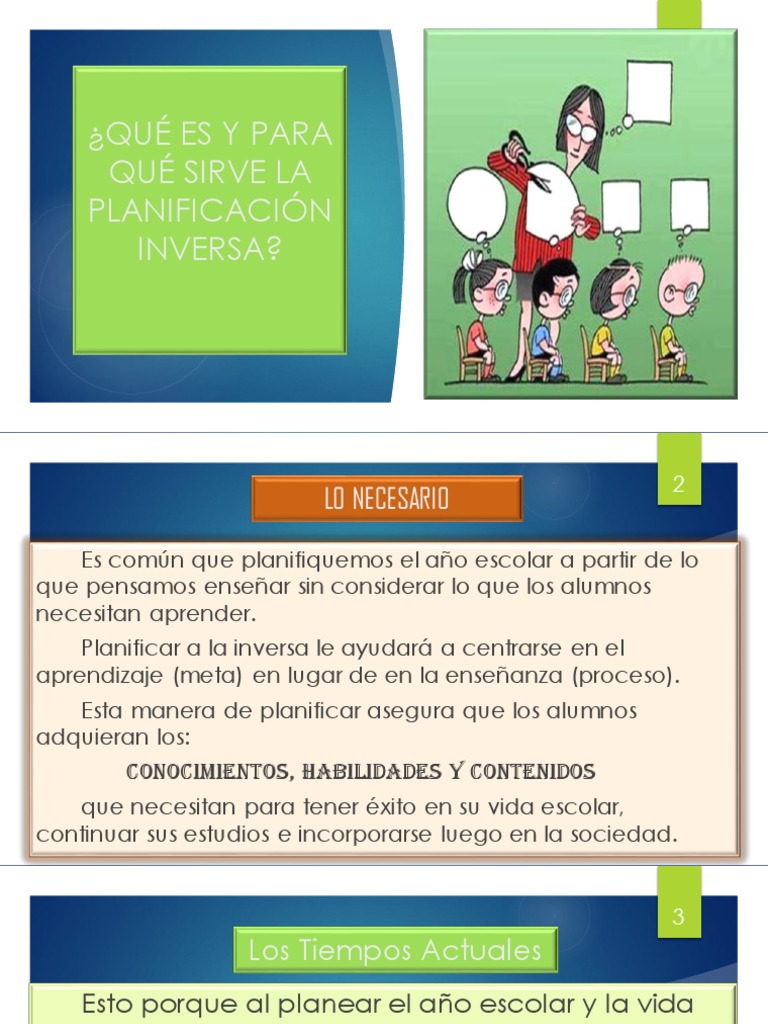 1 Qué Es y para Que Sirve La Planeación Inversa | PDF | Planificación ...