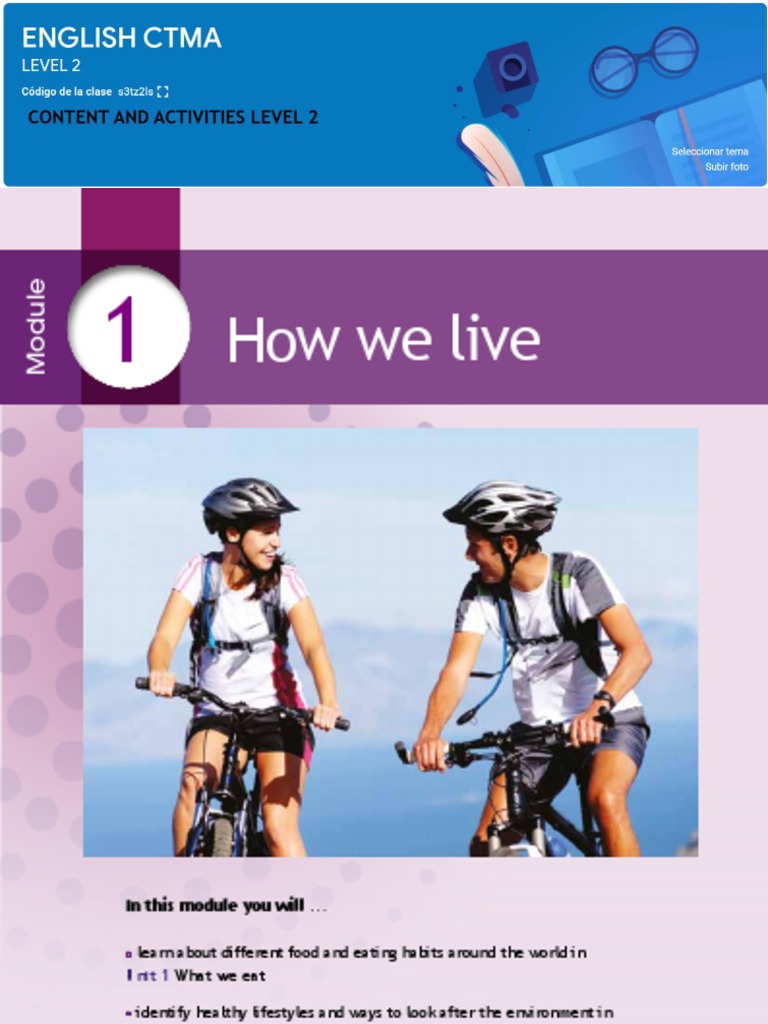 English Ctma Level 2 Module1 Week 2 | PDF | Foods | Menu