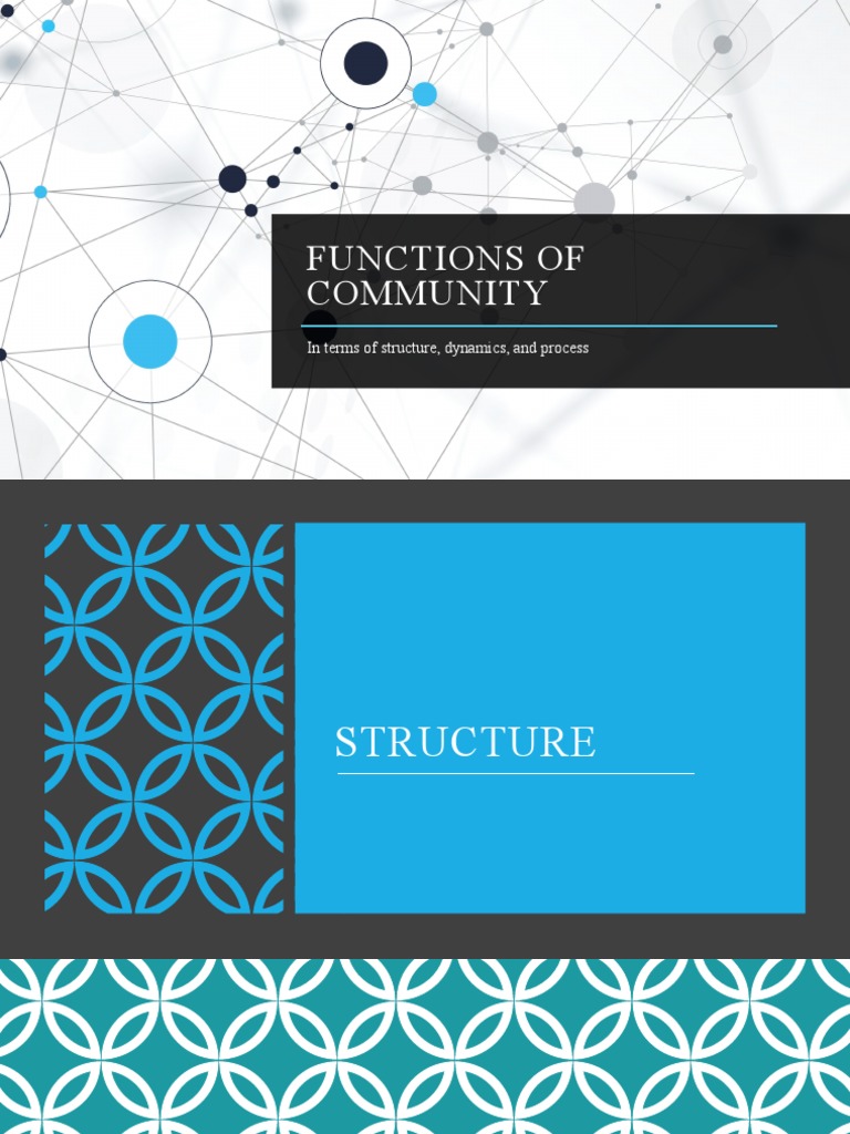 Functions of Community Dynamics and Power | PDF | System | Community