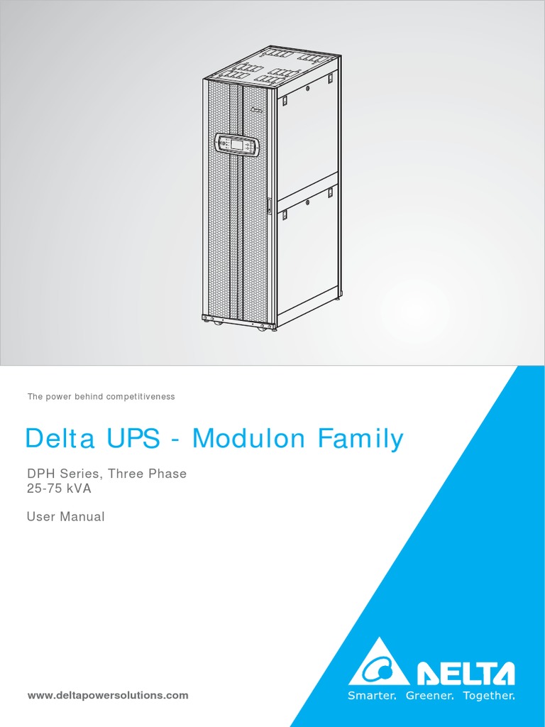 Manual UPS DPH 25 75kVA en Us 1 | PDF | Alternating Current | Computer Engineering