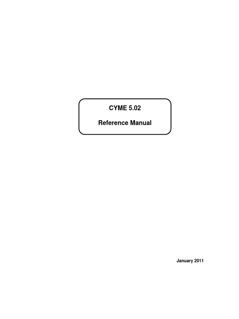 CYME Reference Manual | PDF | Databases | Computer Network