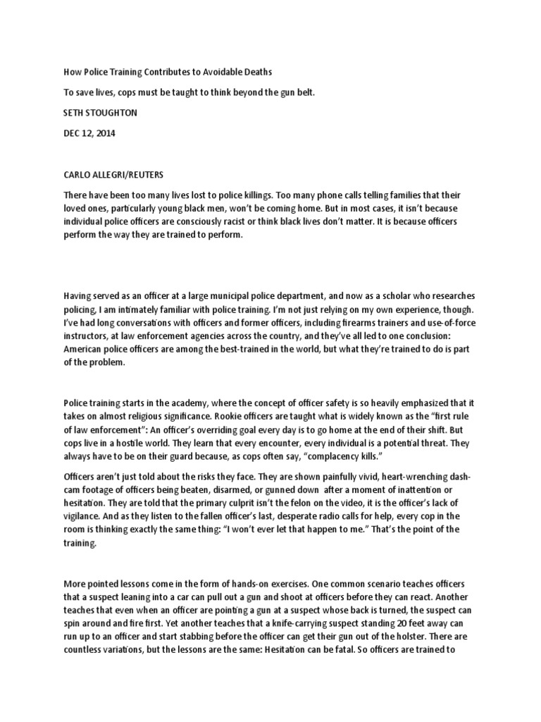 Police Training | PDF | Police | Law Enforcement