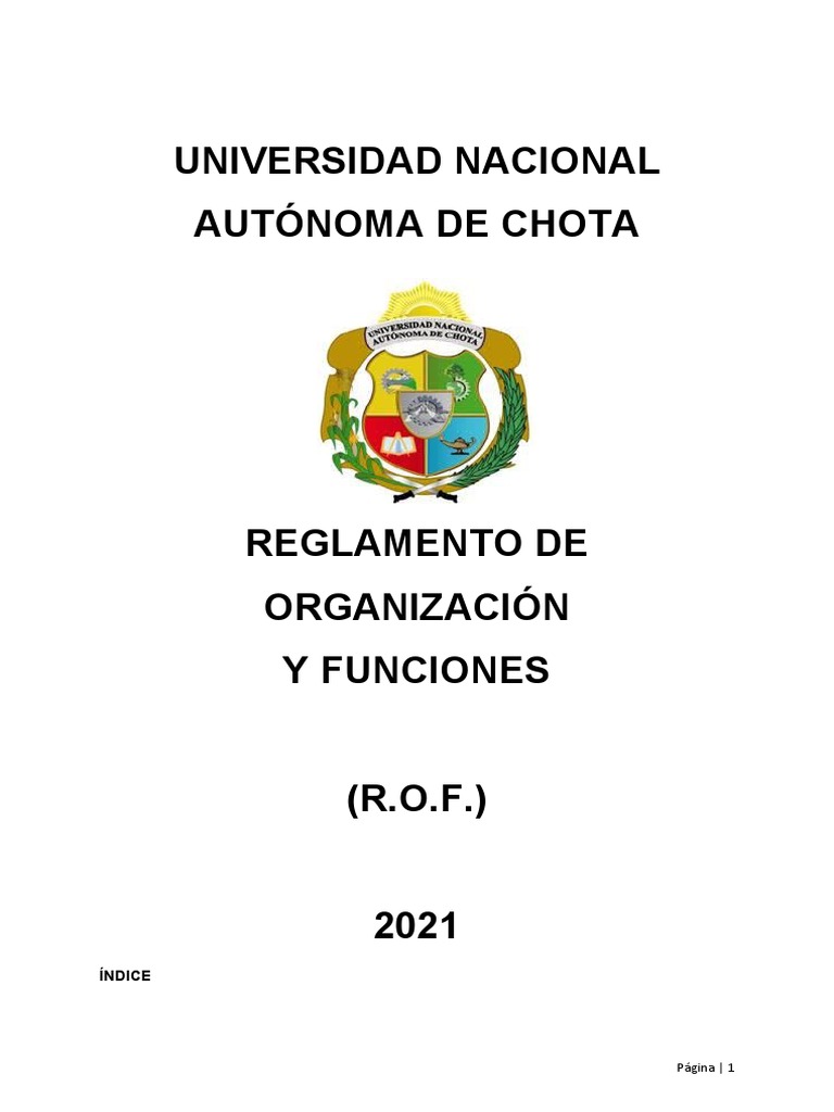Rof Unach 2021 Actualizado | PDF | Presupuesto | Planificación