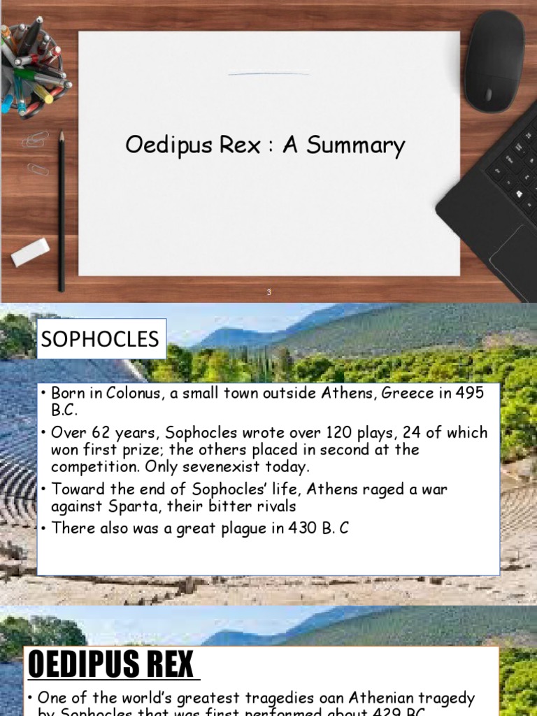 Oedipus Rex: A Summary | PDF | Sophocles | Mythology Of Central Greece