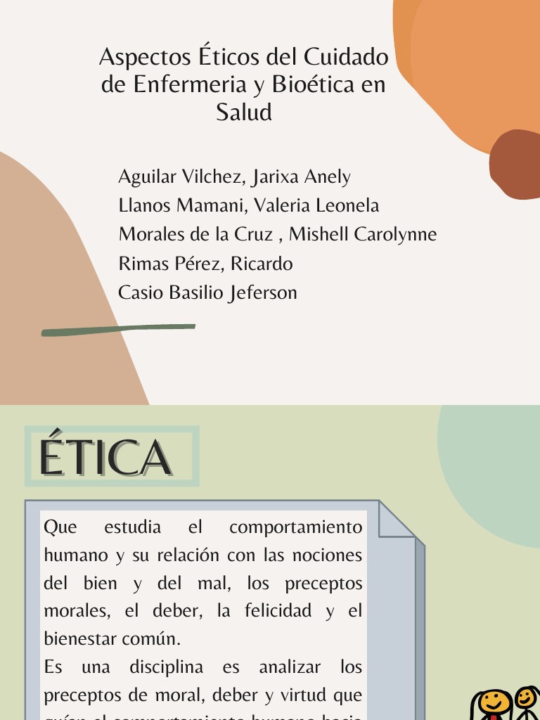 Aspectos Éticos Del Cuidado de Enfermeria y Bioética en Salud | PDF ...